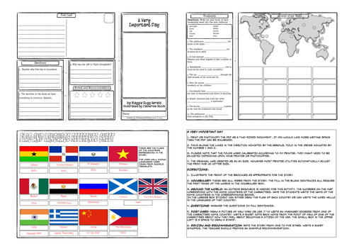 A Very Important Day Comprehension Foldable | Teaching Resources