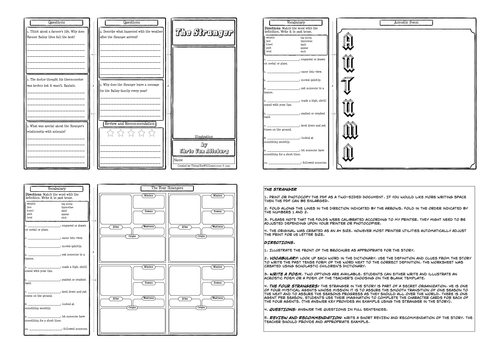 The Stranger Comprehension Pamphlet | Teaching Resources