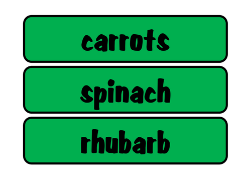 OLIVER'S VEGETABLES STORY RESOURCES EYFS KS1 ENGLISH LITERACY FOOD ...