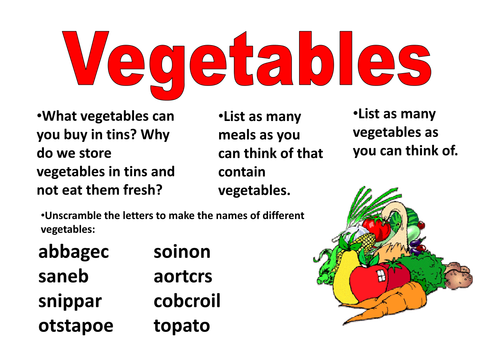 OLIVER'S VEGETABLES STORY RESOURCES EYFS KS1 ENGLISH LITERACY FOOD ...