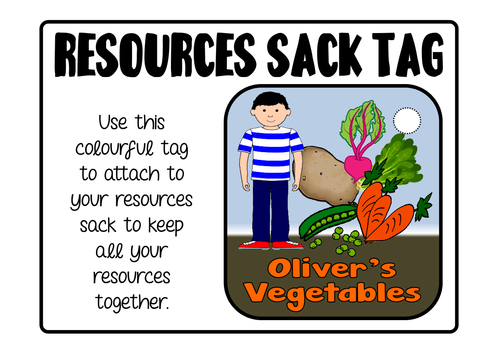 OLIVER'S VEGETABLES STORY RESOURCES EYFS KS1 ENGLISH LITERACY FOOD ...
