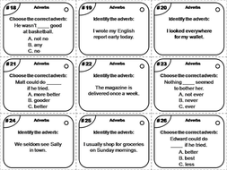 Adverbs Task Cards | Teaching Resources