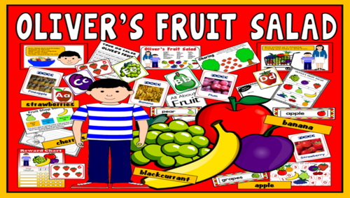OLIVER'S FRUIT SALAD STORY RESOURCES EYFS KS1 ENGLISH HEALTHY EATING ...