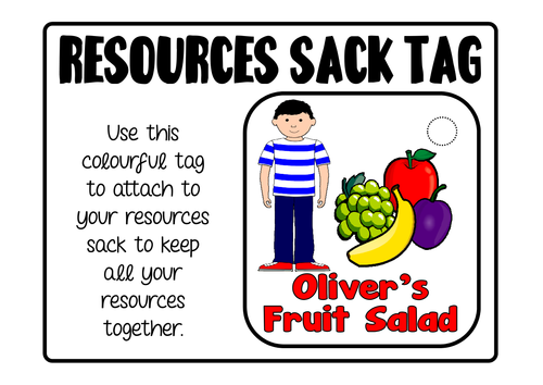 OLIVER'S FRUIT SALAD STORY RESOURCES EYFS KS1 ENGLISH HEALTHY EATING ...
