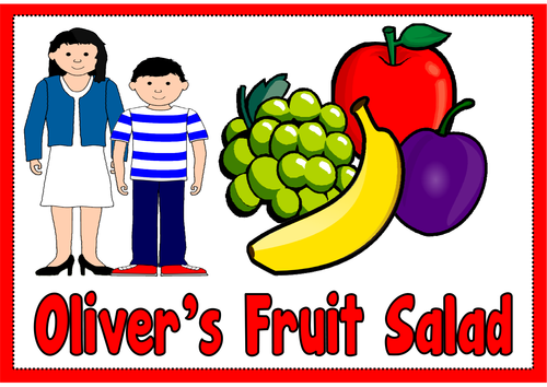 OLIVER'S FRUIT SALAD STORY RESOURCES EYFS KS1 ENGLISH HEALTHY EATING ...
