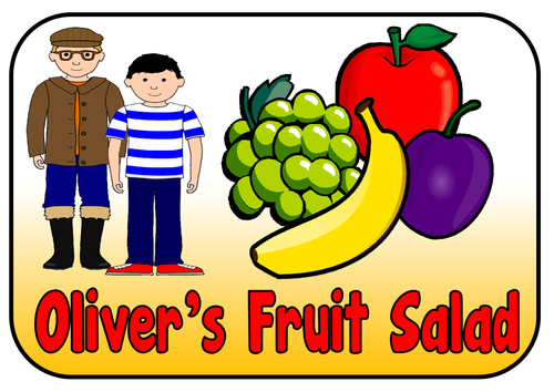 OLIVER'S FRUIT SALAD STORY RESOURCES EYFS KS1 ENGLISH HEALTHY EATING ...