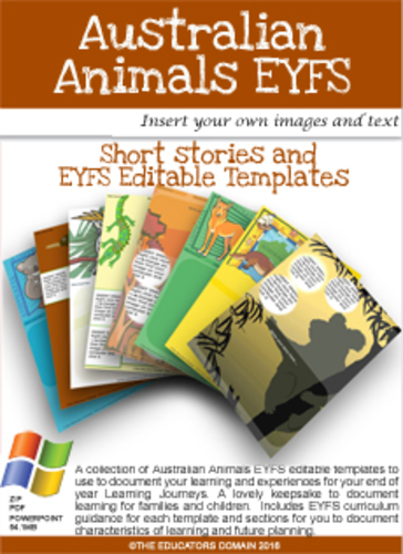 EYFS- Editable Learning Journey Pages- Australian Animals | Teaching ... EYFS- Editable Learning Journey Pages- Australian Animals | Teaching ...