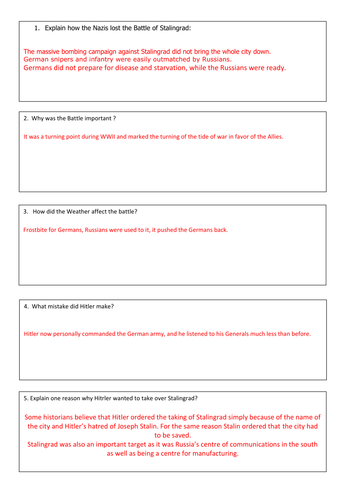 The Second World War: From Home Front to Hitler. | Teaching Resources