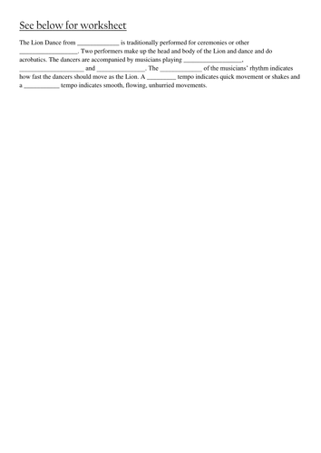 KS2/3 WORLD MUSIC WORKSHEETS | Teaching Resources