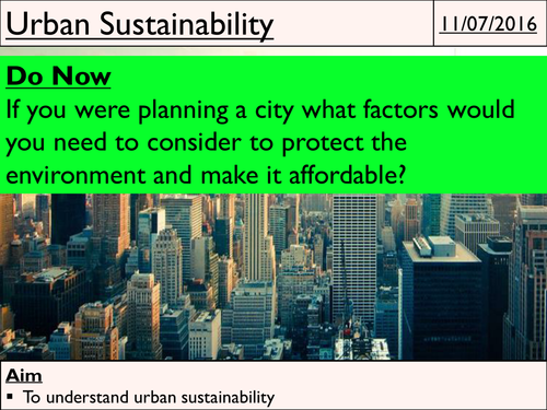 Urban Issues and Challenges | Teaching Resources