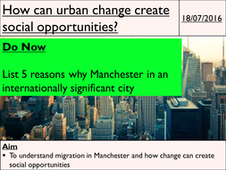 Urban Change in the UK | Teaching Resources