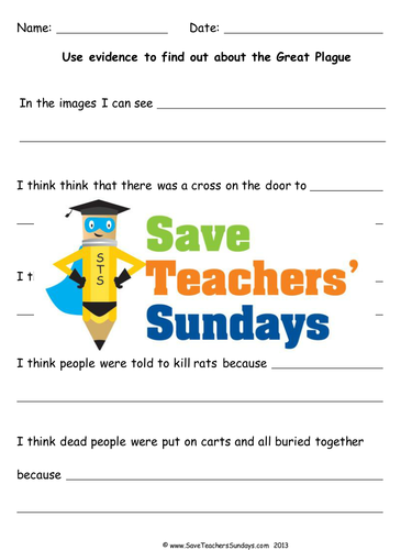 Using Evidence To Find Out About The Great Plague KS1 Lesson Plan and ...