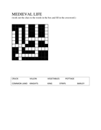 Medieval Life Crosswords | Teaching Resources