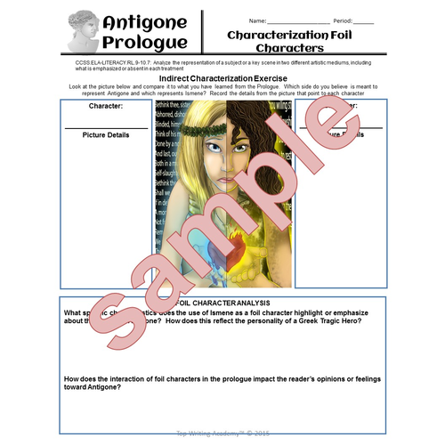 Antigone Prologue Foil Character and Rhetorical Appeals | Teaching ...