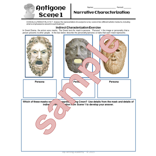 Antigone Scene 1 Creon's Speech & 3 Analysis Activities | Teaching ...