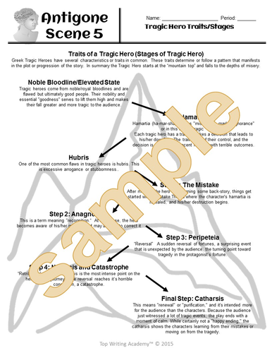 Antigone Scene 5 & Exodus Symbolism Cause & Effect | Teaching Resources