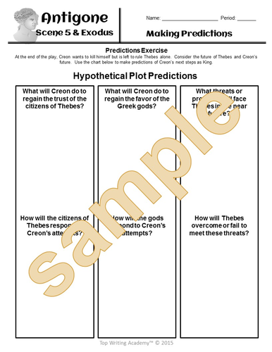 Antigone Scene 5 & Exodus Symbolism Cause & Effect | Teaching Resources