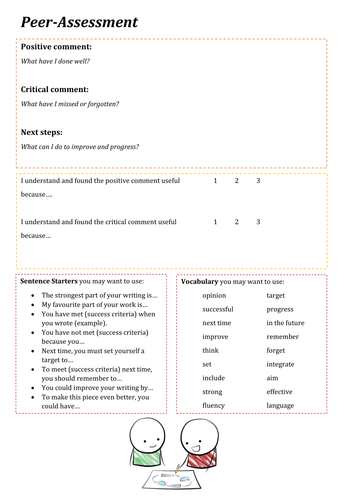 Self and Peer Assessment | Teaching Resources