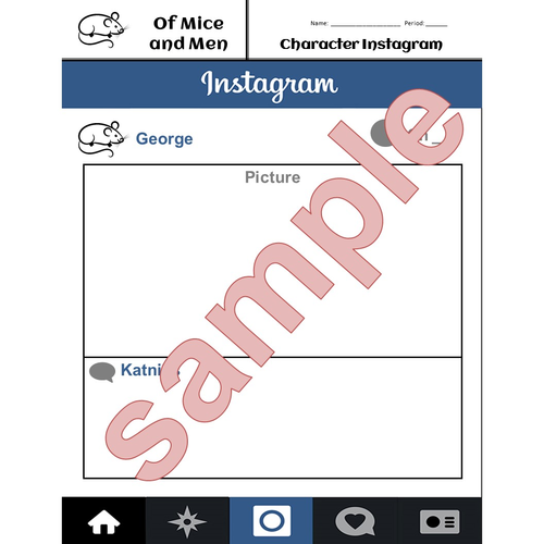 Of Mice and Men Activities Bundle | Teaching Resources