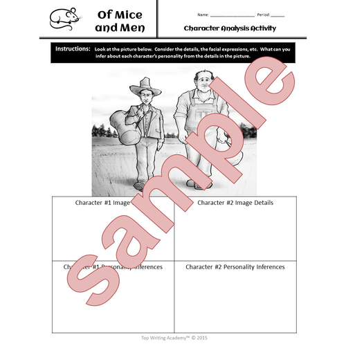 Of Mice and Men Activities Bundle | Teaching Resources