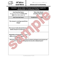 Of Mice and Men "To A Mouse" Allusion Foreshadowing Activity | Teaching ...