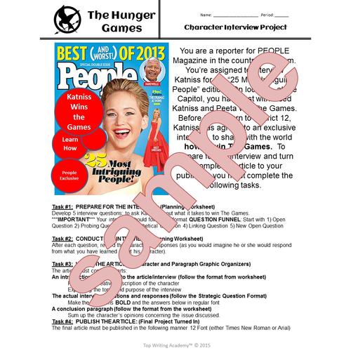 Hunger Games Activities Bundle | Teaching Resources