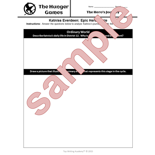Hunger Games Hero's Journey Activity | Teaching Resources Hunger Games Hero's Journey Activity | Teaching Resources