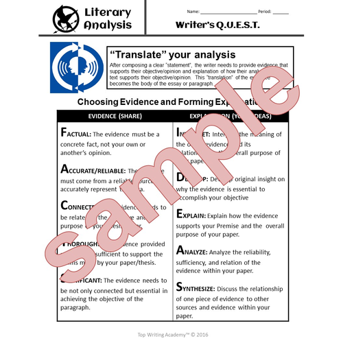 Hunger Games Conflict Analysis Writing Lessons | Teaching Resources