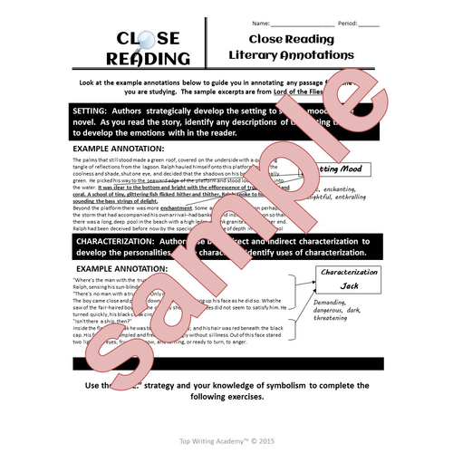 Hunger Games Setting Mood Analysis Writing Lessons | Teaching Resources