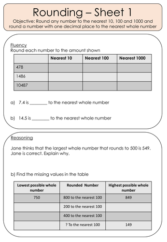 Mastery Maths - Rounding to 10, 100, 1000 and whole numbers | Teaching ...
