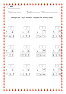 Seven Multiplication worksheets for ks3 | Teaching Resources