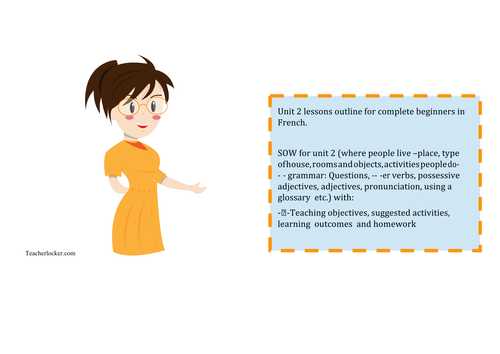 French Unit Plans for Beginners - Get full year of scheme of work ...