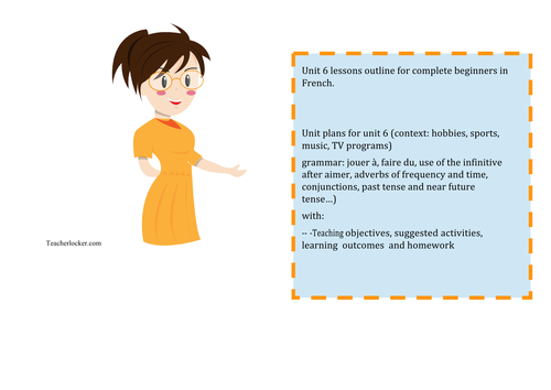 French Unit Plans for Beginners - Get full year of scheme of work ...