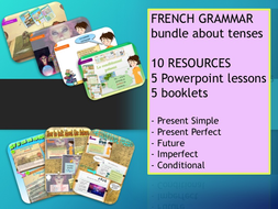 French Grammar Bundle all in one : Conditionnel / Imparfait / Présent ...