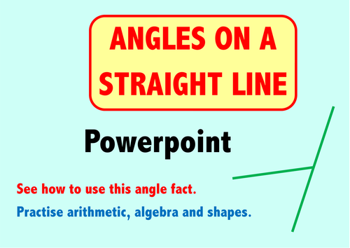Angles on a Straight Line by Skillsheets - UK Teaching Resources - TES