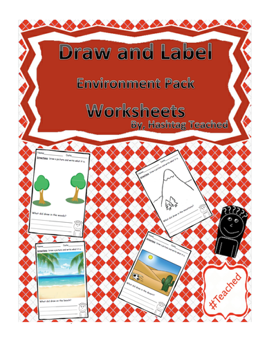 Draw and Label Environmental Pack Scene Bundle (Building Early ...