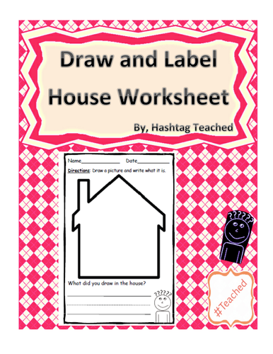 Draw and Label Inside a House (Building Early Vocabulary) | Teaching ...
