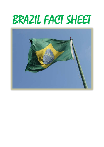 Rio Olympics Brazil Fact Sheet by mael - UK Teaching Resources - TES
