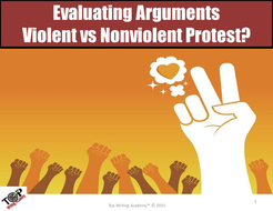Argument Analysis Activity "Violent vs Nonviolent Protest" | Teaching ...