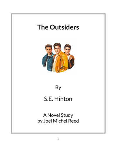 The Outsiders by S.E. Hinton * (Lesson Plan) | Teaching Resources