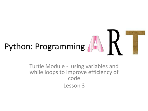 Creating Art in Python | Teaching Resources