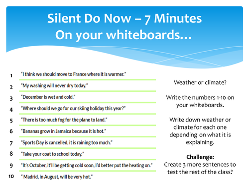 Does Weather Affect Day-To-Day Life? | Teaching Resources