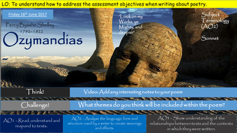 Ozymandias - Percy Shelley - AQA Poetry - Power and Conflict | Teaching ...