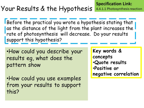 AQA Biology (Science) Photosynthesis Required Practical Lesson ...