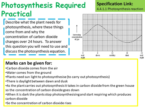AQA Biology (Science) Photosynthesis Required Practical Lesson ...