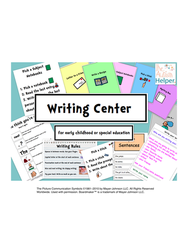 10 Writing Centers for Special Education | Teaching Resources