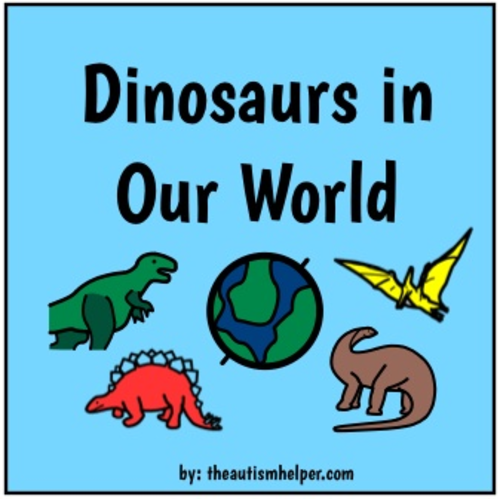 Adapted Dinosaur Book! Great for Children with Autism! | Teaching Resources