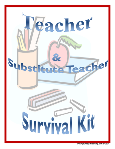 Teacher & Substitute Teacher Survival Kit | Teaching Resources