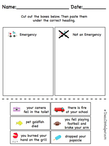 All About Emergencies {Unit for Special Education} | Teaching Resources