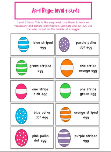 April Bingo | Teaching Resources